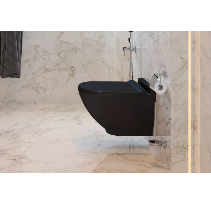 Комплект Унитаз подвесной STWORKI Rotenburg SWH52 безободковый, с микролифтом + Система ...